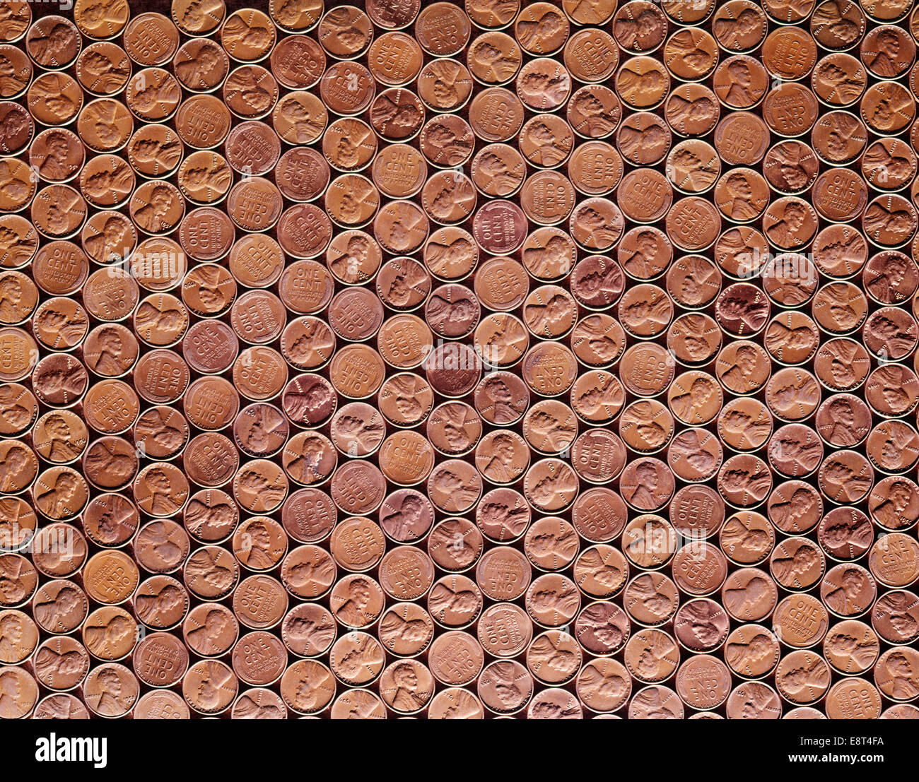 OVERALL PATTERN ABRAHAM LINCOLN COPPER PENNIES AMERICAN CURRENCY COINS ...