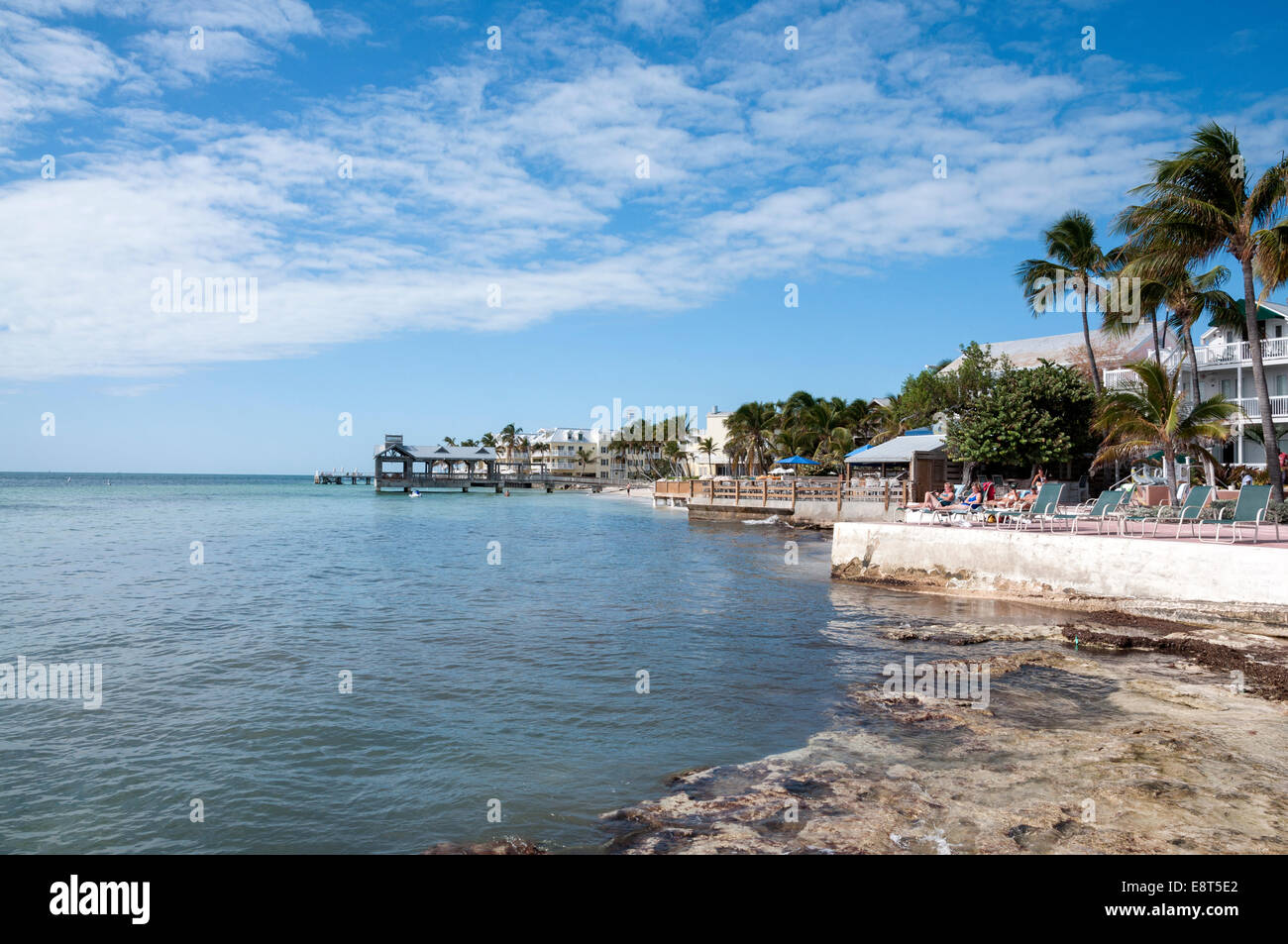 Pier at the beach in key west hi-res stock photography and images - Alamy