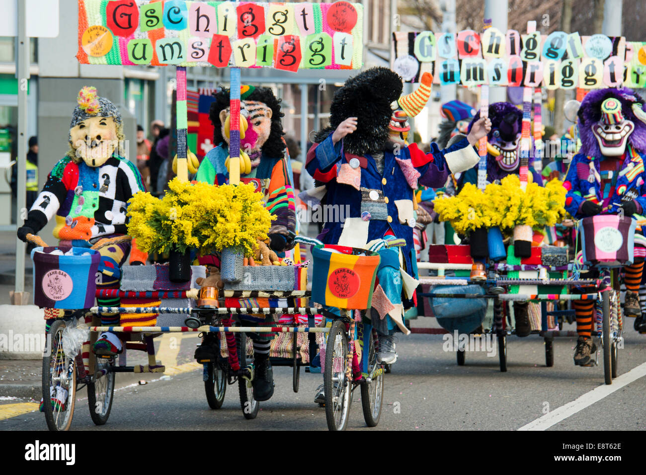 Carnival parade, traditional carnival celebrations in Basel ...