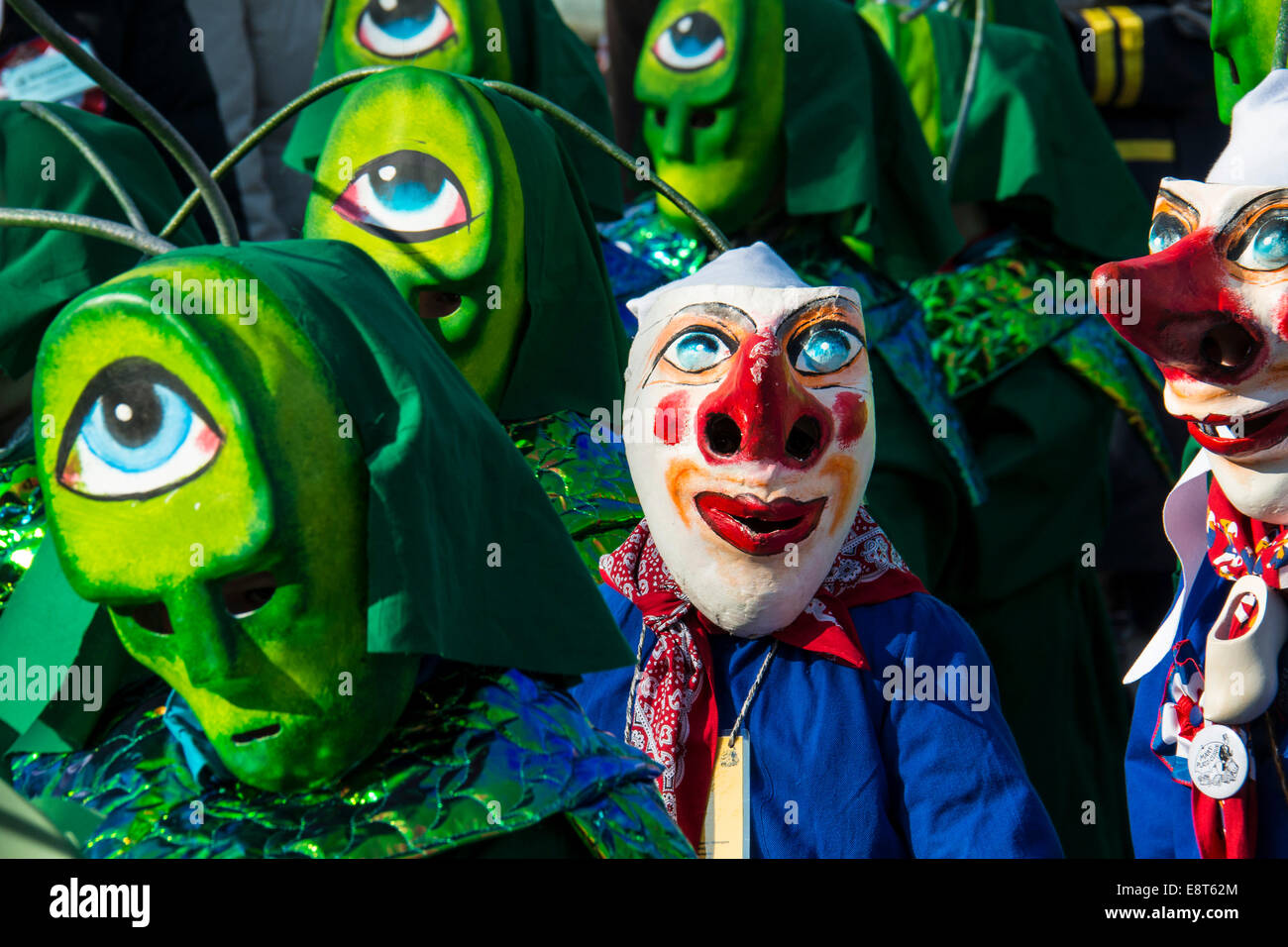 Carnival parade, traditional carnival celebrations in Basel ...