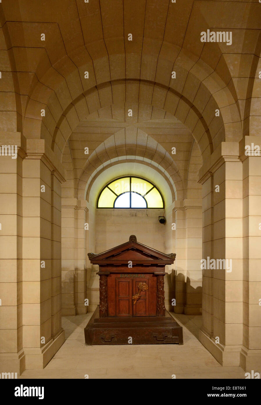Sarcophagus of Rousseau in the Pantheon, Paris, Île-de-France, France ...