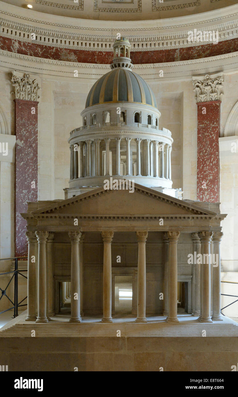 Model of the Pantheon in the Pantheon, Paris, Île-de-France, France ...