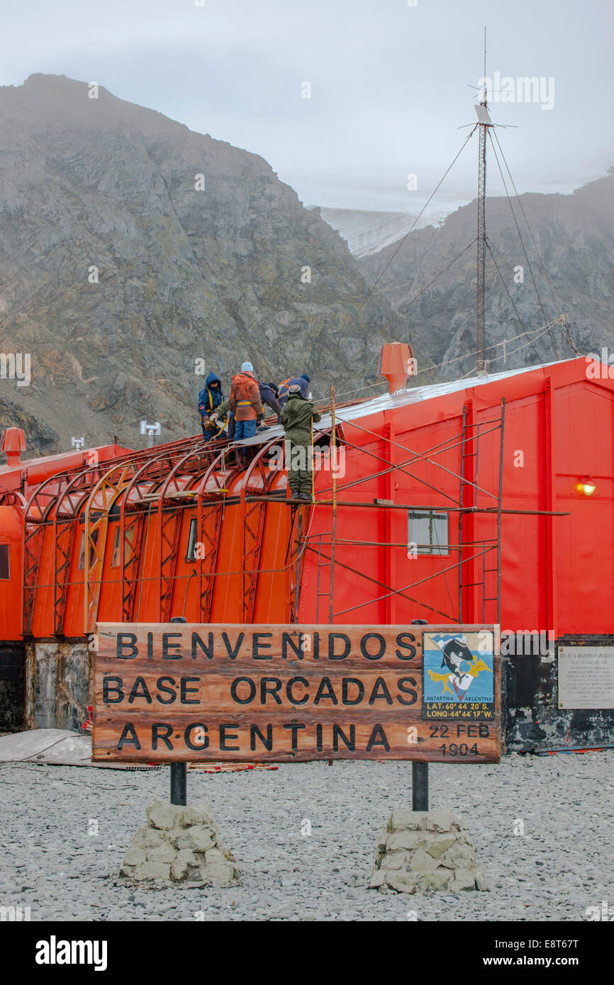 Argentine research station Orcadas Base, Laurie Island, South Orkney ...