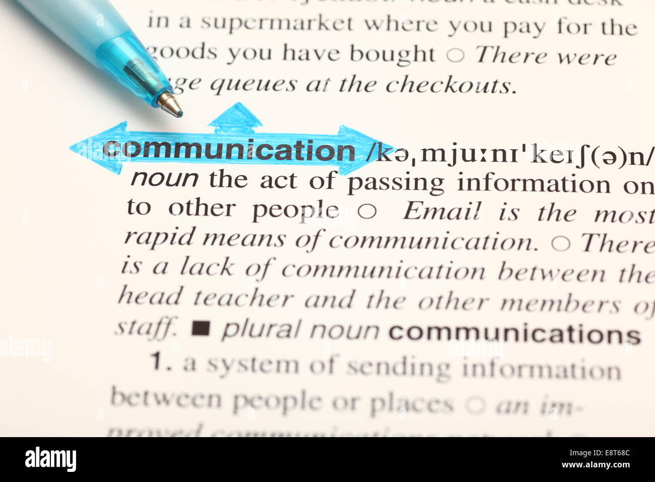 Close Up Communication Definition High Resolution Stock Photography and ...