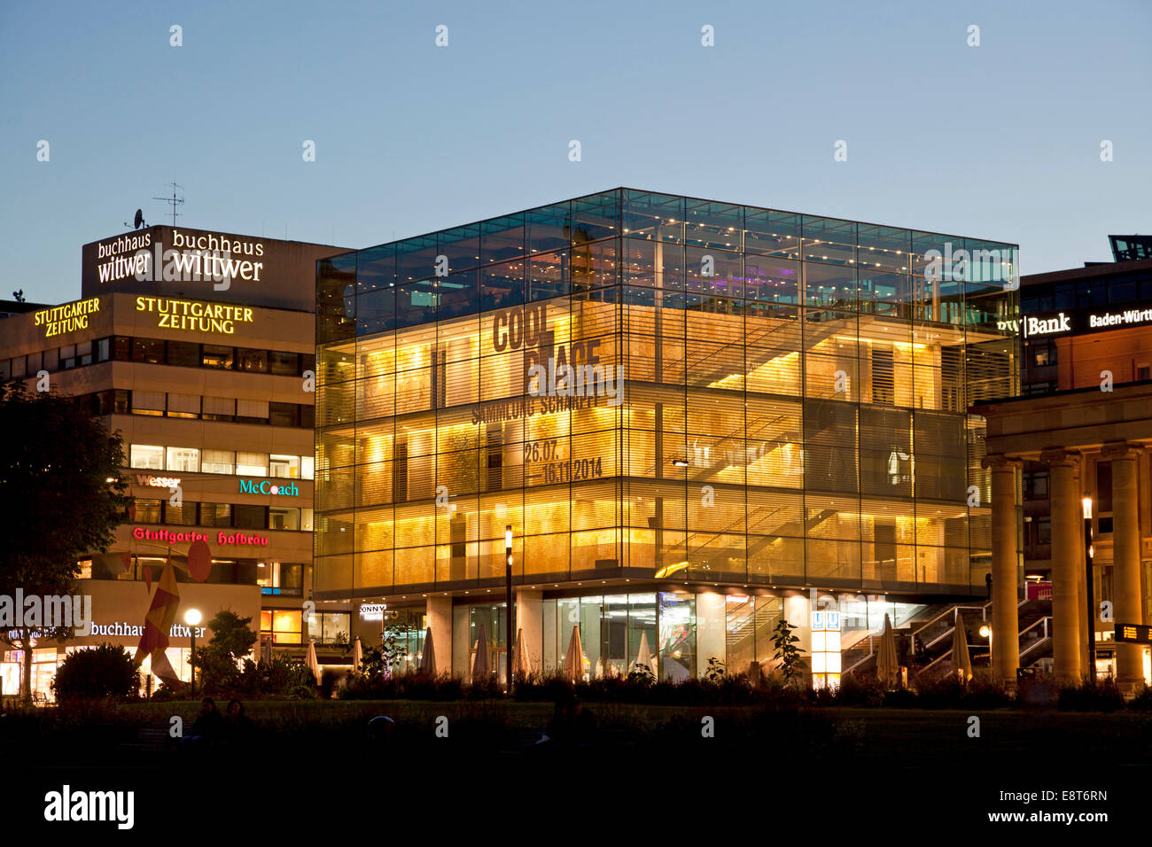 The modern building of Kunstmuseum Stuttgart, contemporary and modern ...