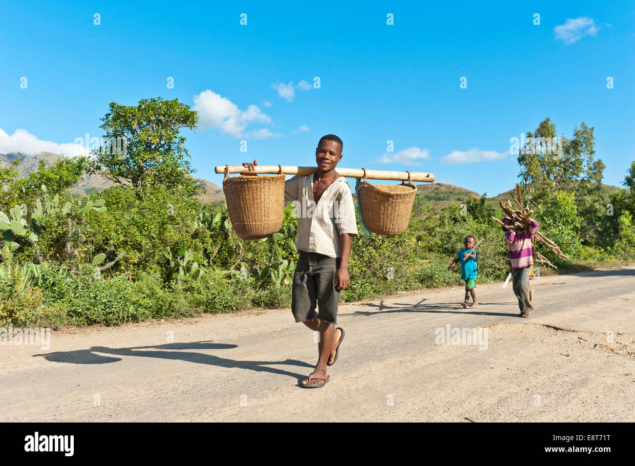 Baskets on pole hi-res stock photography and images - Alamy