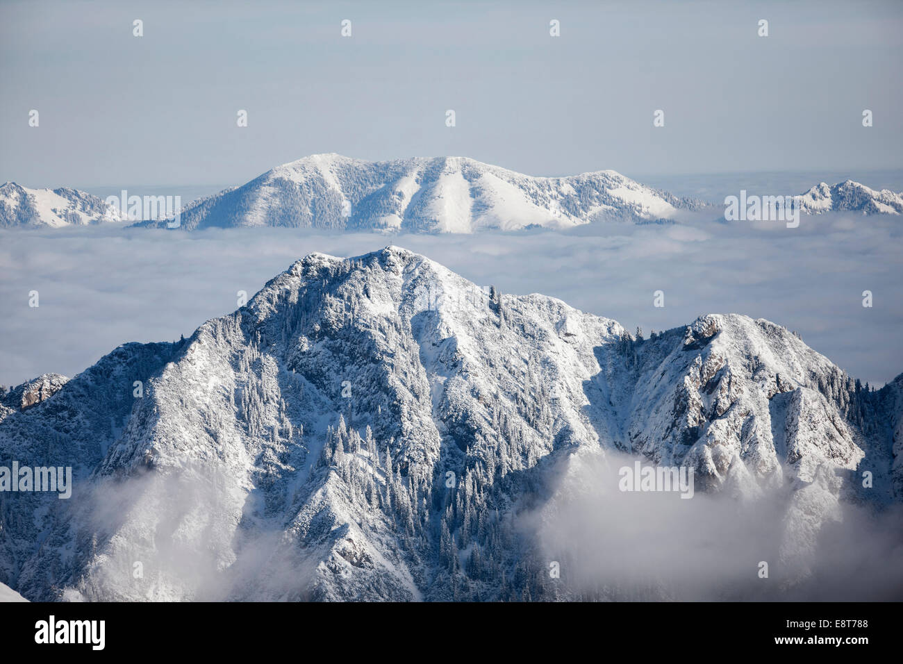 Gratlspitze Mountain in winter, Alpbach Valley, Kitzbühel Alps, North ...