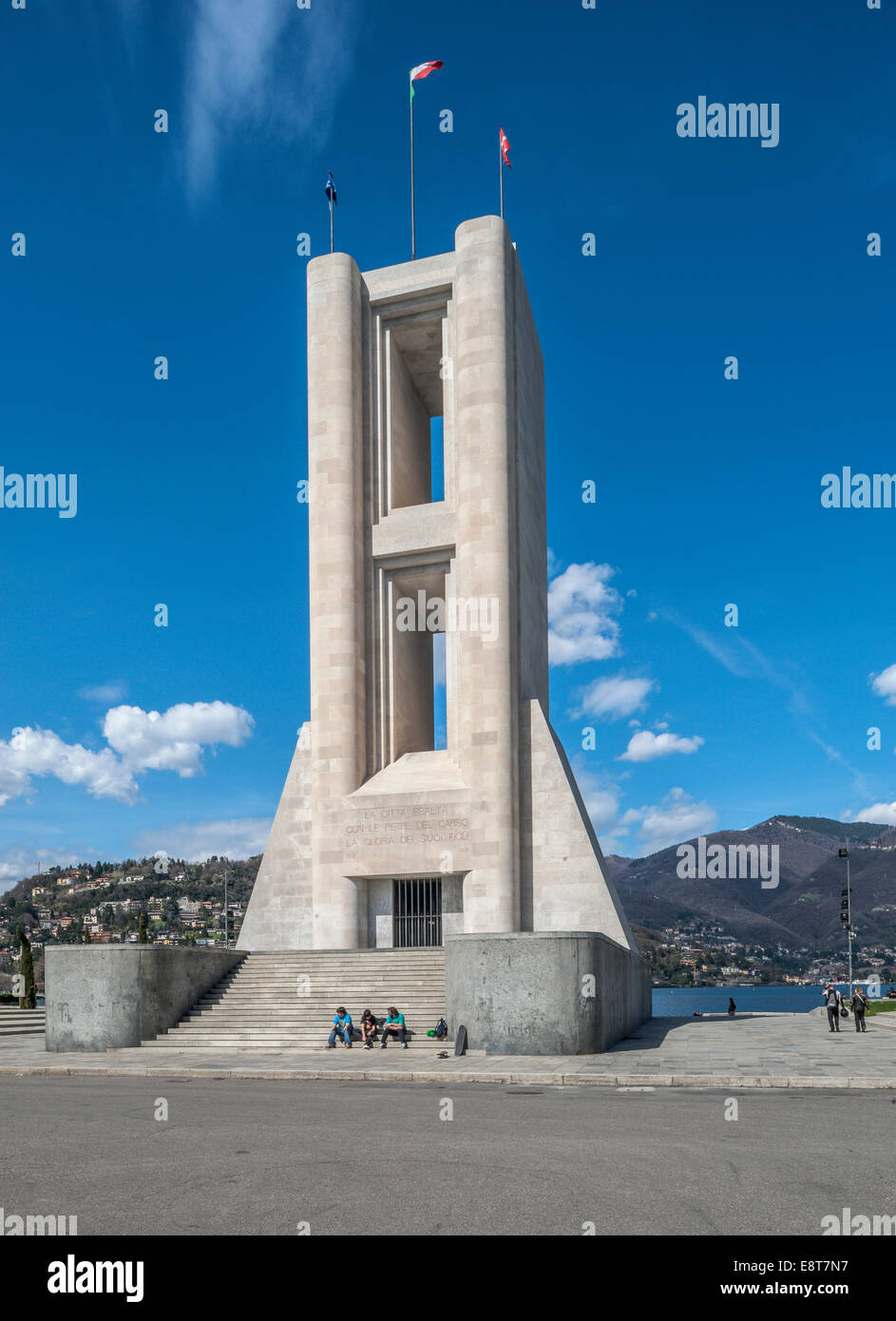 Monumento ai Caduti War memorial on Lake Como, architect Giuseppe ...