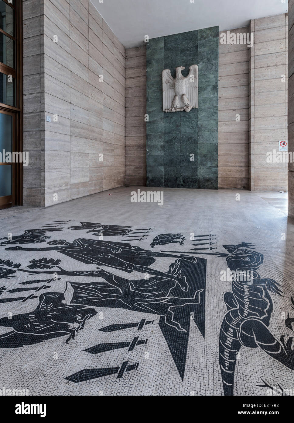 Roma Ostiense railway station, built in 1938 for Hitler's visit to Rome ...