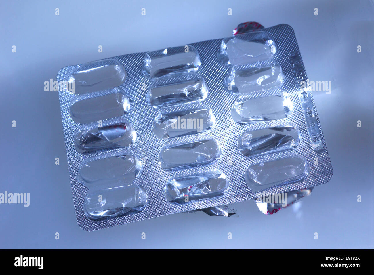 Empty blister pack, packaging for pills or tablets Stock Photo - Alamy