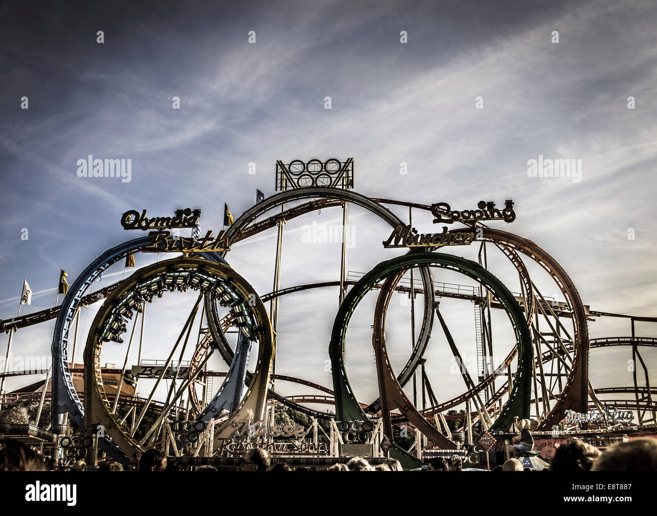 Roller coaster olympia looping hi-res stock photography and images - Alamy