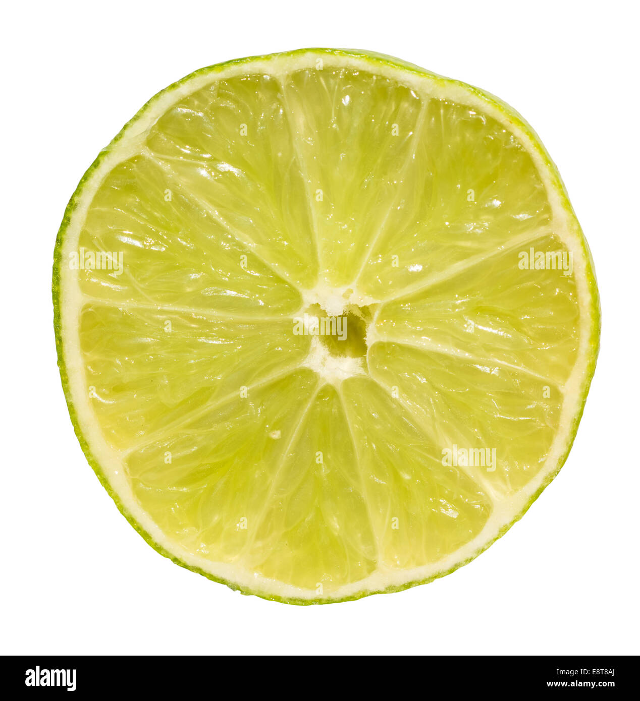 Lime Slice Isolated Stock Photo - Alamy