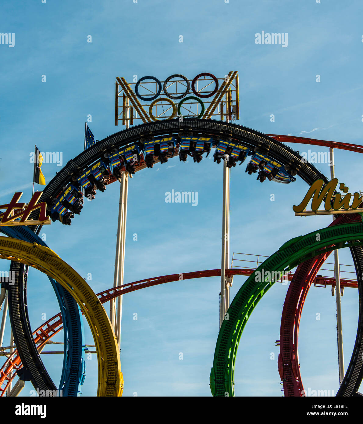 Roller coaster olympia looping hi-res stock photography and images - Alamy