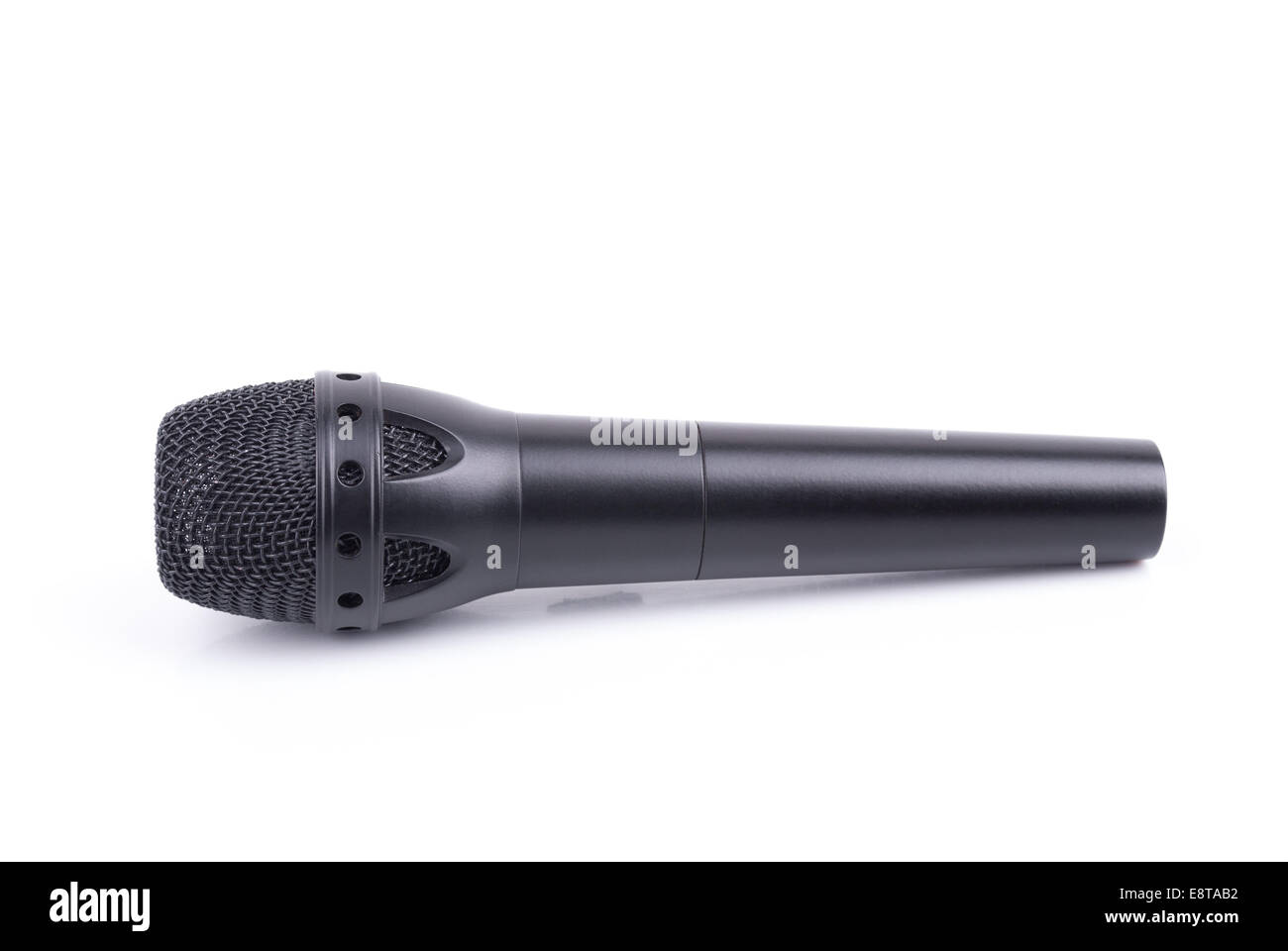 Microphone on a white background Stock Photo - Alamy