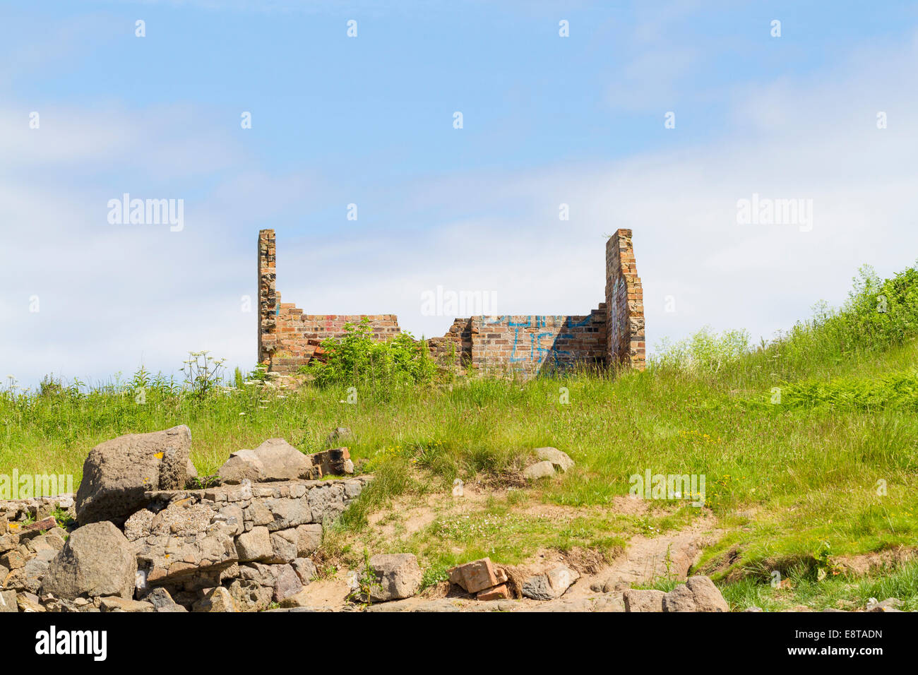 Three brick walls Stock Photo - Alamy