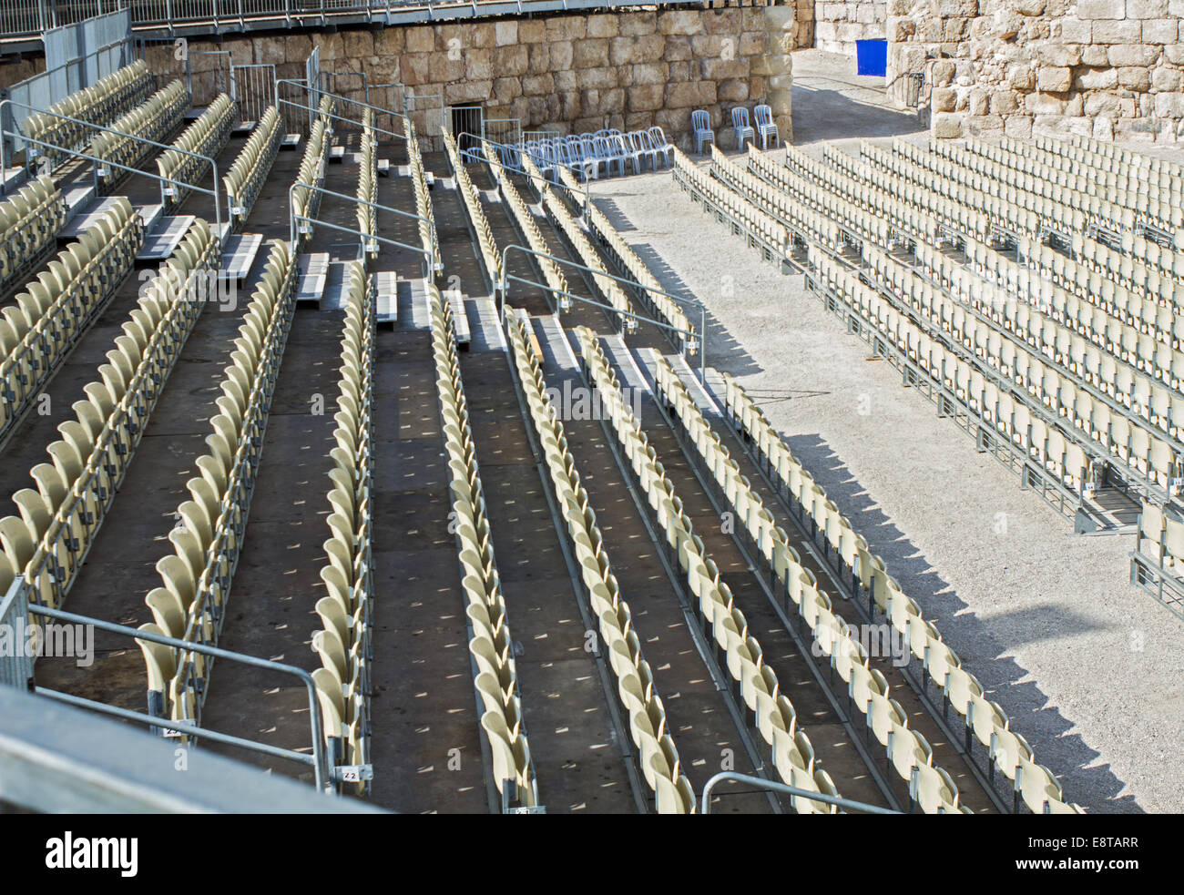 Contemporary scene in the Roman amphitheater. Israel Stock Photo - Alamy