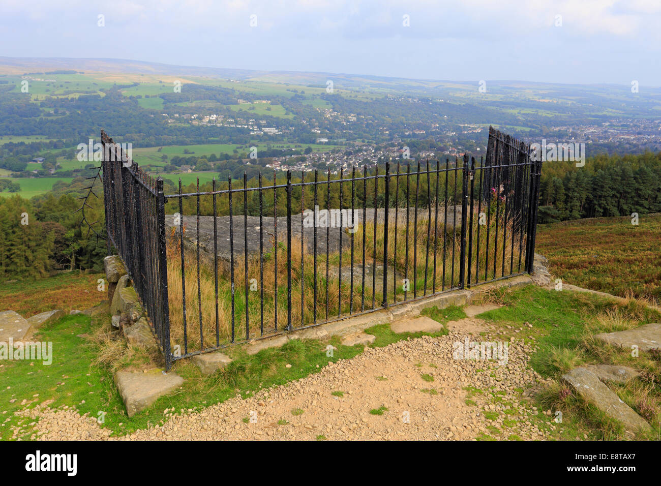 Swastika Stone on Ilkley Moor, Ilkley, West Yorkshire, England, UK ...