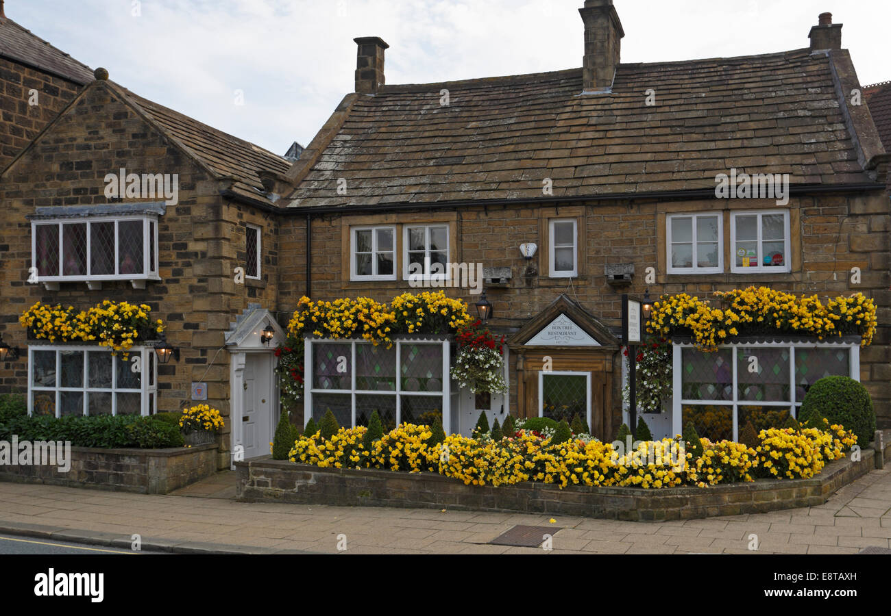 The Box Tree restaurant Ilkley West Yorkshire England UK Stock Photo ...