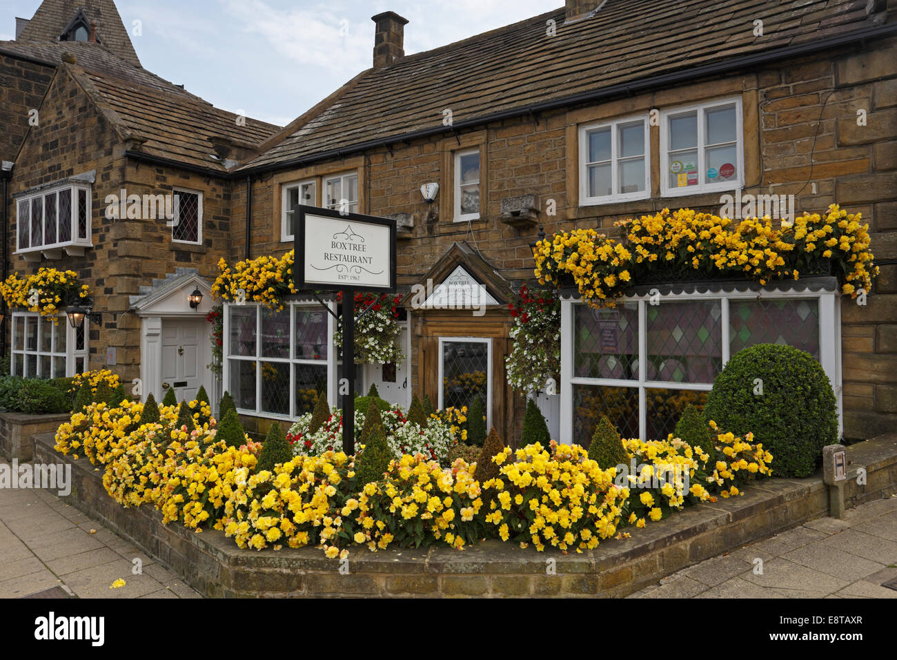 The Box Tree restaurant in Ilkley, West Yorkshire, England, UK Stock ...