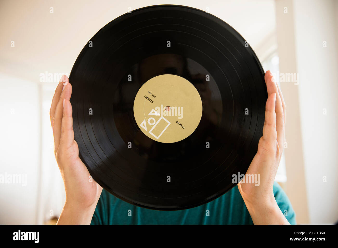 Record vinyl front of face hi-res stock photography and images - Alamy