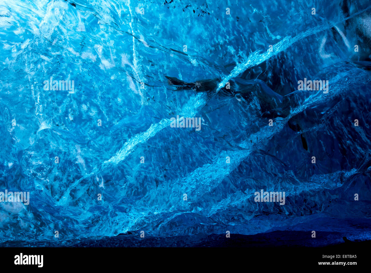 Walls of ice cave Stock Photo - Alamy