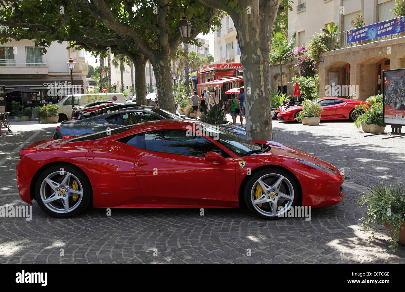 Sports car.Ferrari.The French Riviera Stock Photo - Alamy