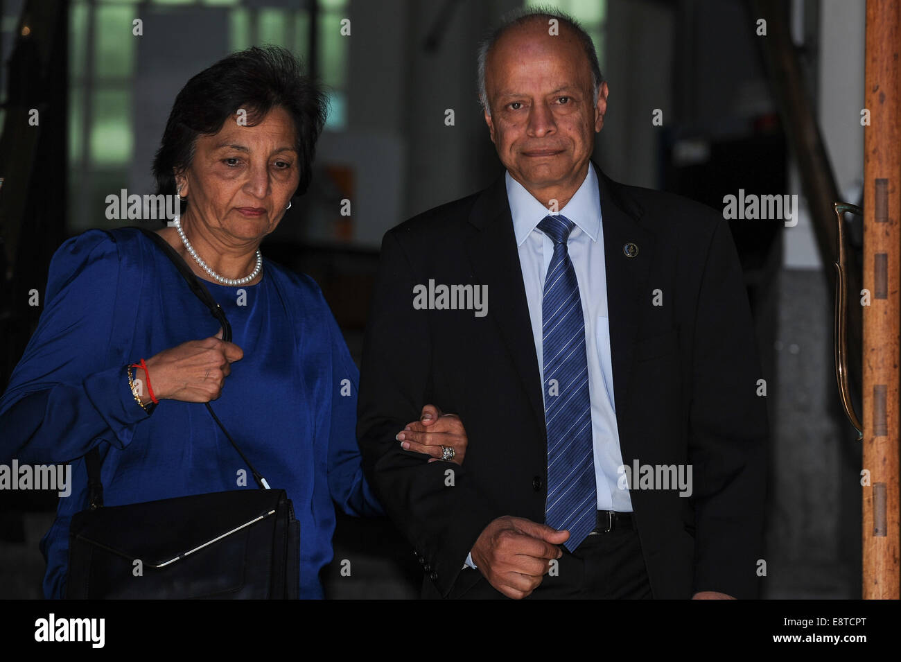 Cape Town, South Africa. 14th Oct, 2014. Snila and Prakash Dewani ...