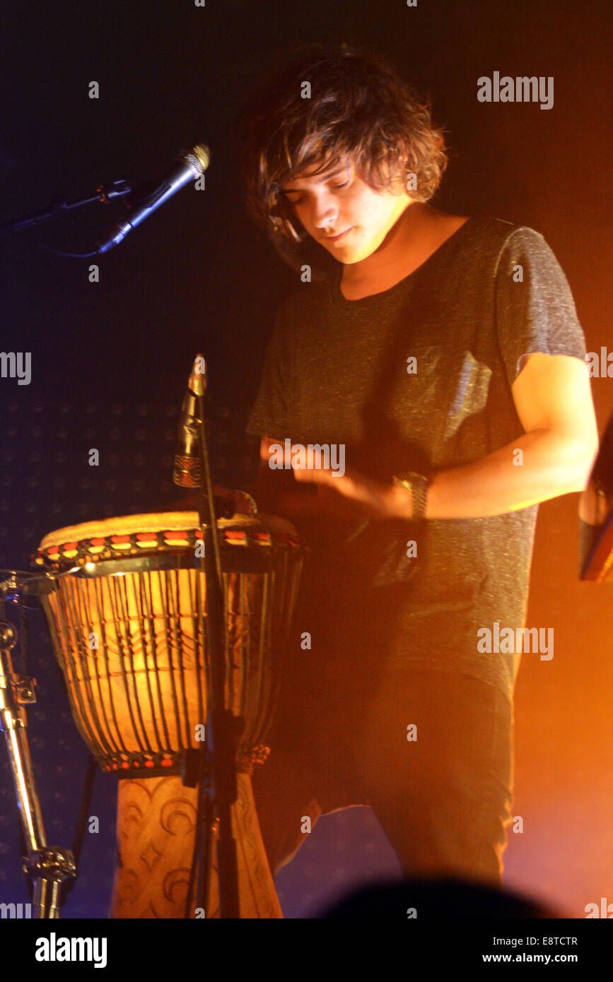 Berlin, Germany. 05th Oct, 2014. Drummer Dominic 'Dot' Major from the ...