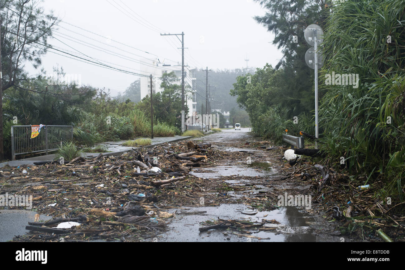Typhoon damage hi-res stock photography and images - Alamy