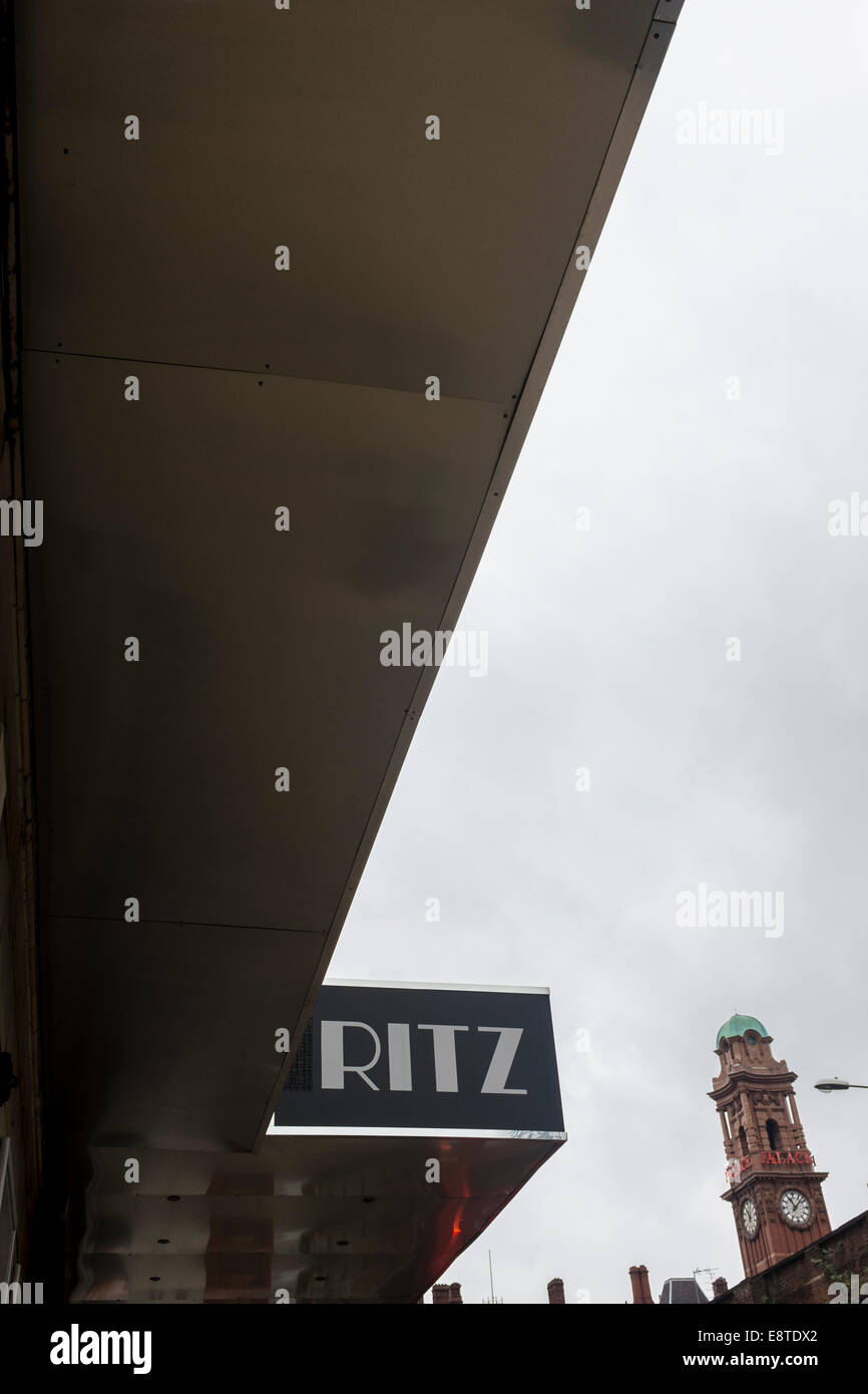 Exterior of the Ritz in Manchester on Whitworth Street. Portrait format ...