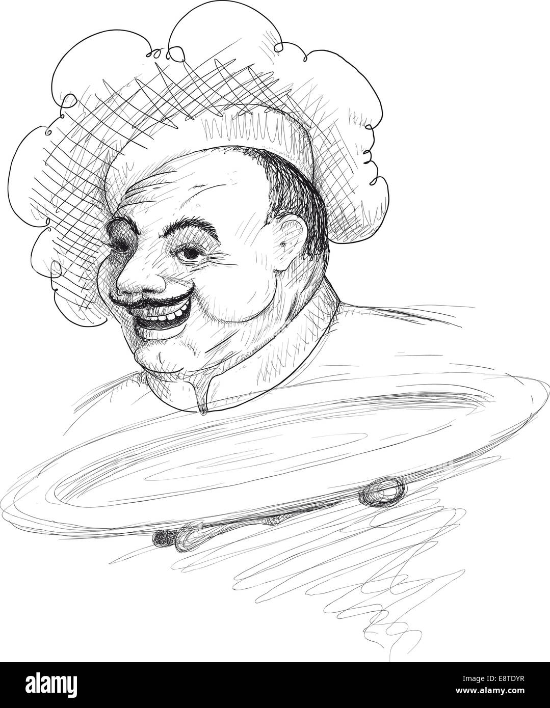 Illustration cartoon white cook man hi-res stock photography and images ...