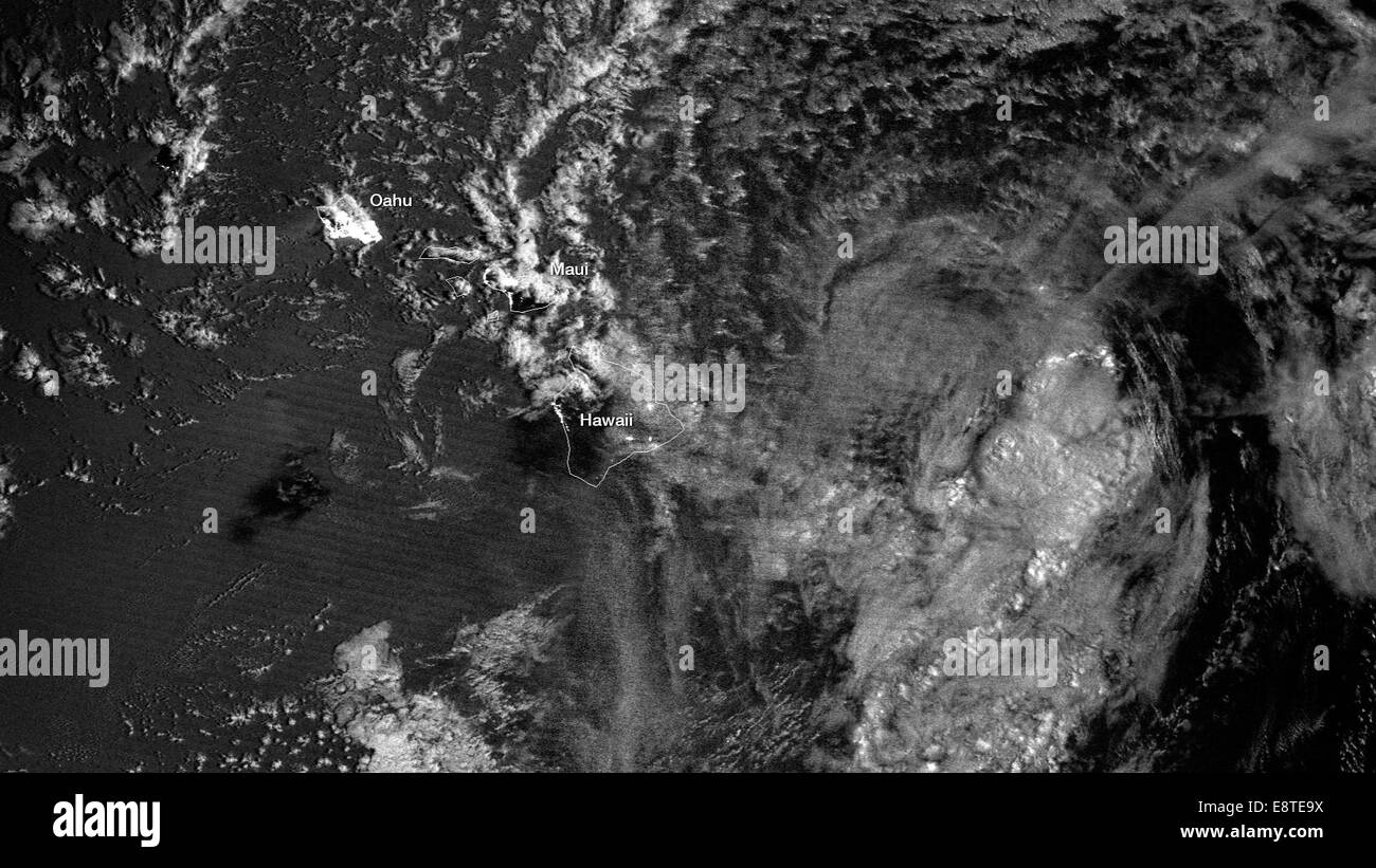 Satellite Nighttime Imagery Assists in Flossie Track Stock Photo - Alamy