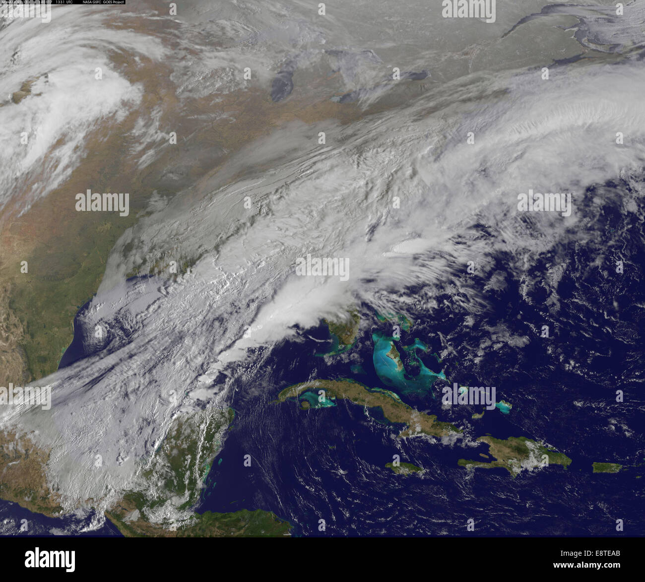 A satellite captures a view of the mid-Atlantic region during St ...