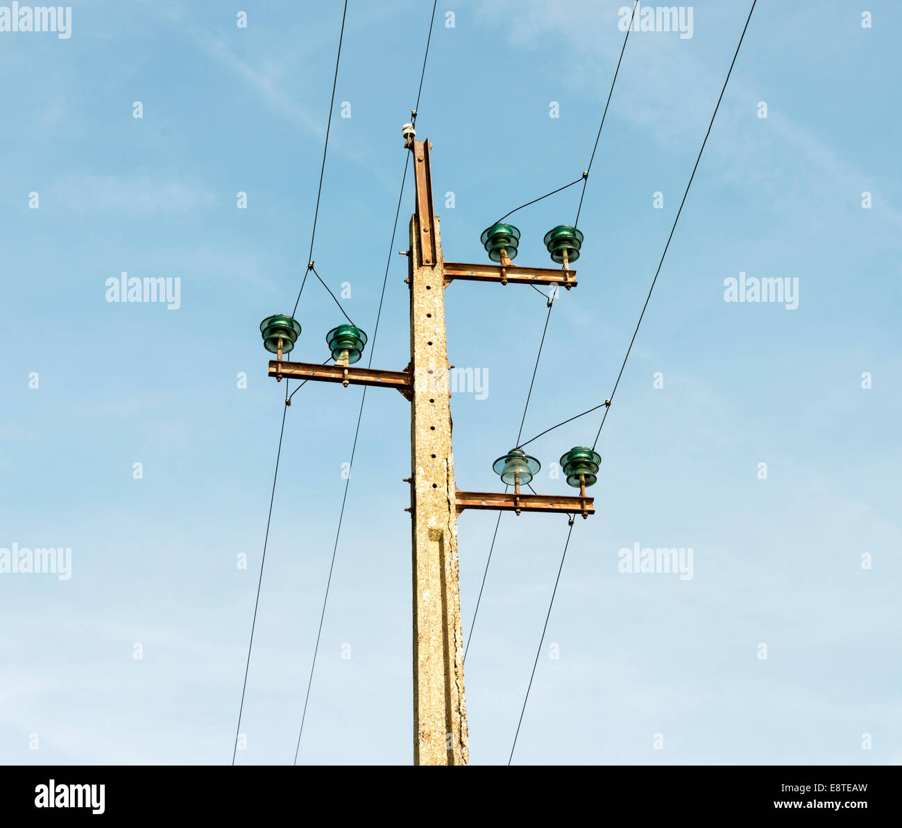 old type of isolator for electricity transport Stock Photo - Alamy