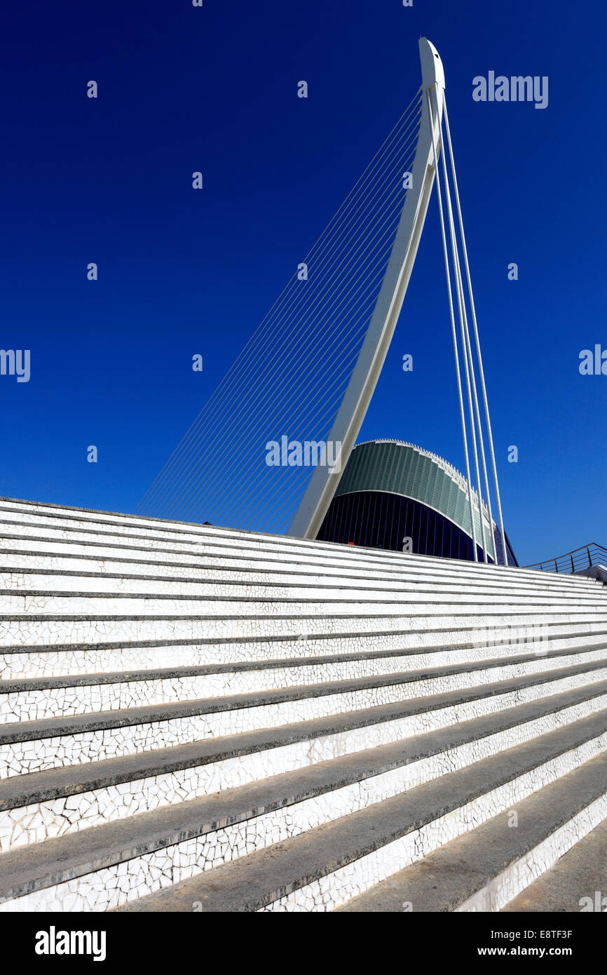 Puente de l'Assut de l'Or bridge and the Agora Hall, City of Arts and ...