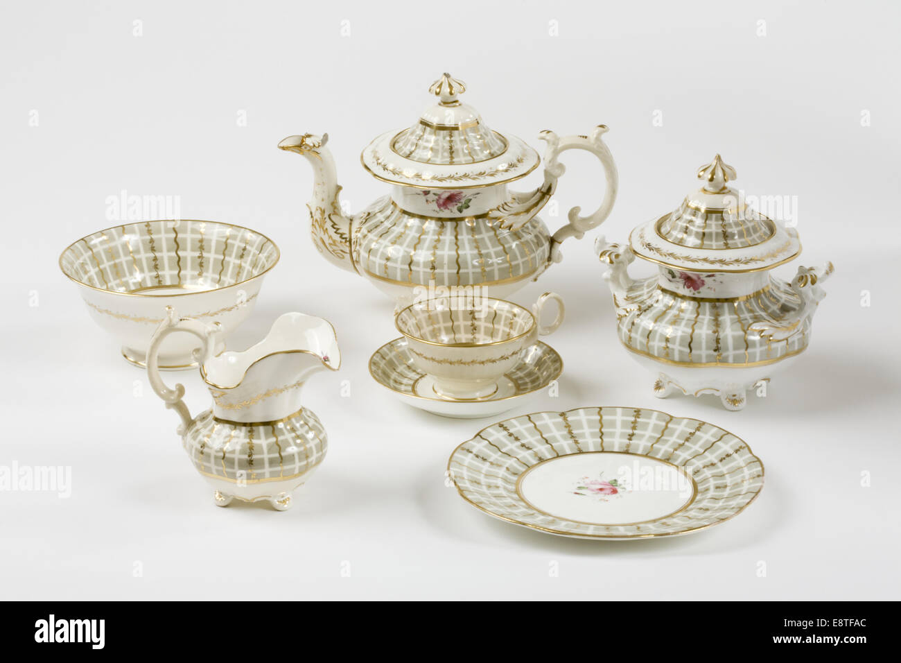 Porcelain tea service Stock Photo - Alamy