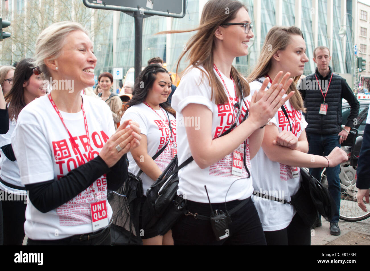 Grand Opening of the Uniqlo Flagshipstore at Tauenzienstrasse Featuring ...