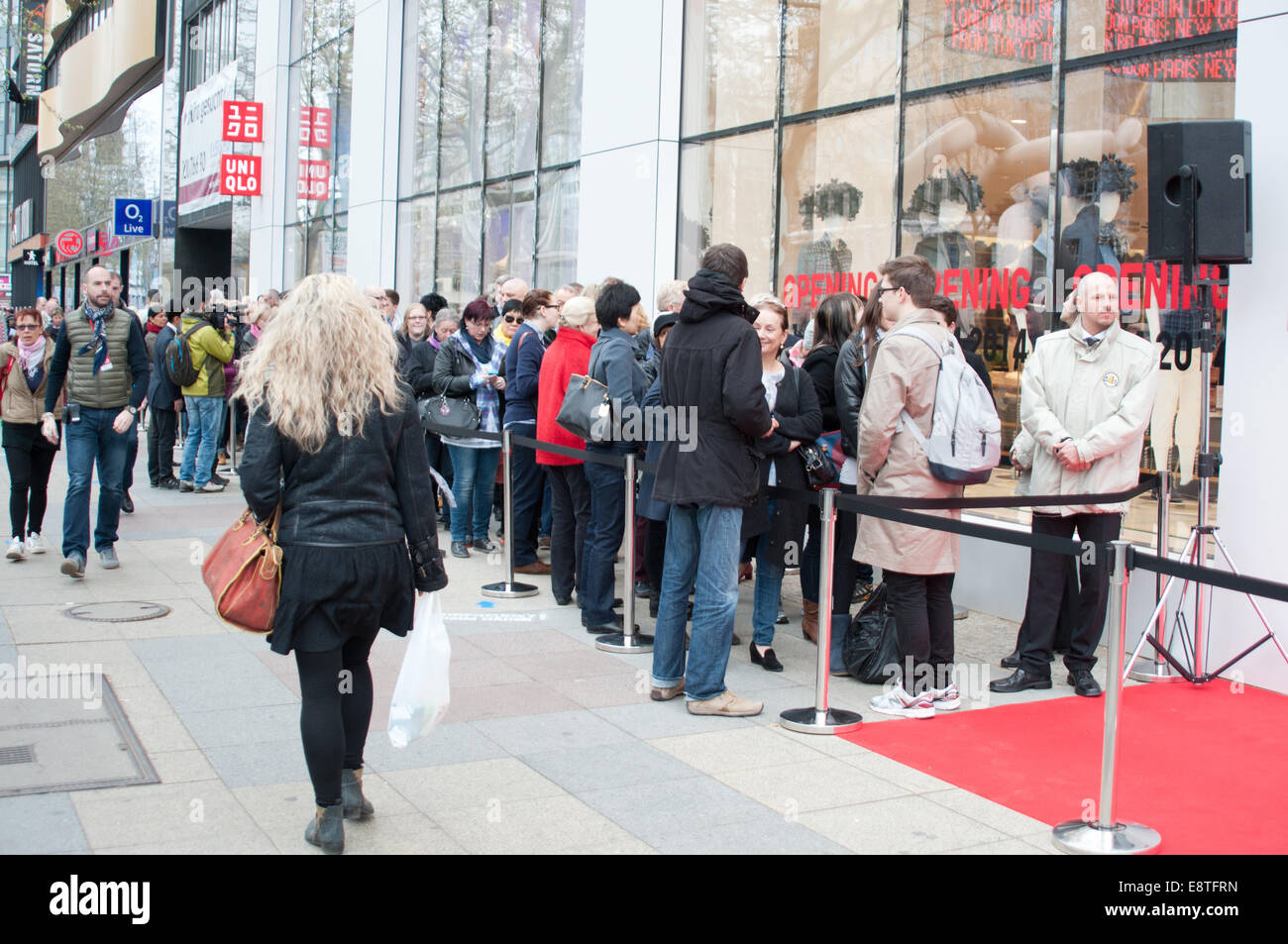 Grand Opening of the Uniqlo Flagshipstore at Tauenzienstrasse Featuring ...