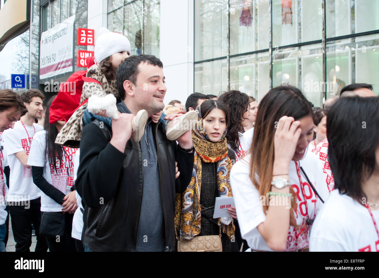 Grand Opening of the Uniqlo Flagshipstore at Tauenzienstrasse Featuring ...