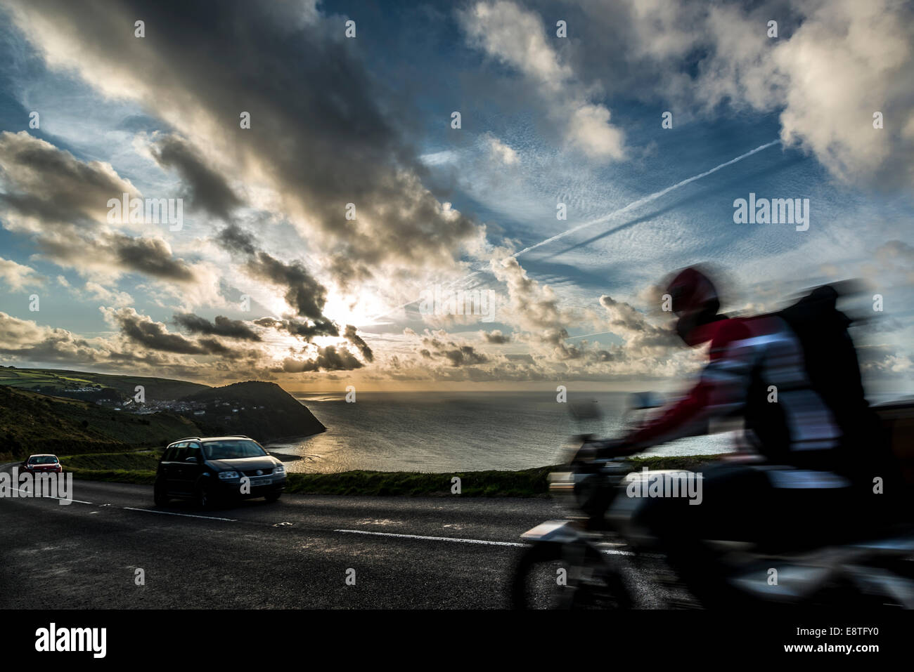 Driving along the scenic A39 coastal road, one of the best drives in ...