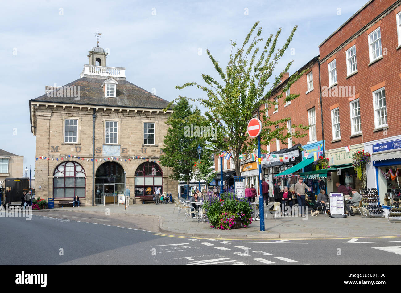 Warwick Museum in Market Place, Warwick Stock Photo - Alamy