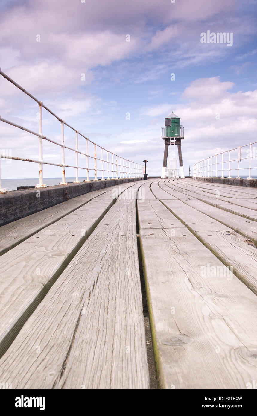 Whitby Pier on a sunny summers day Stock Photo - Alamy