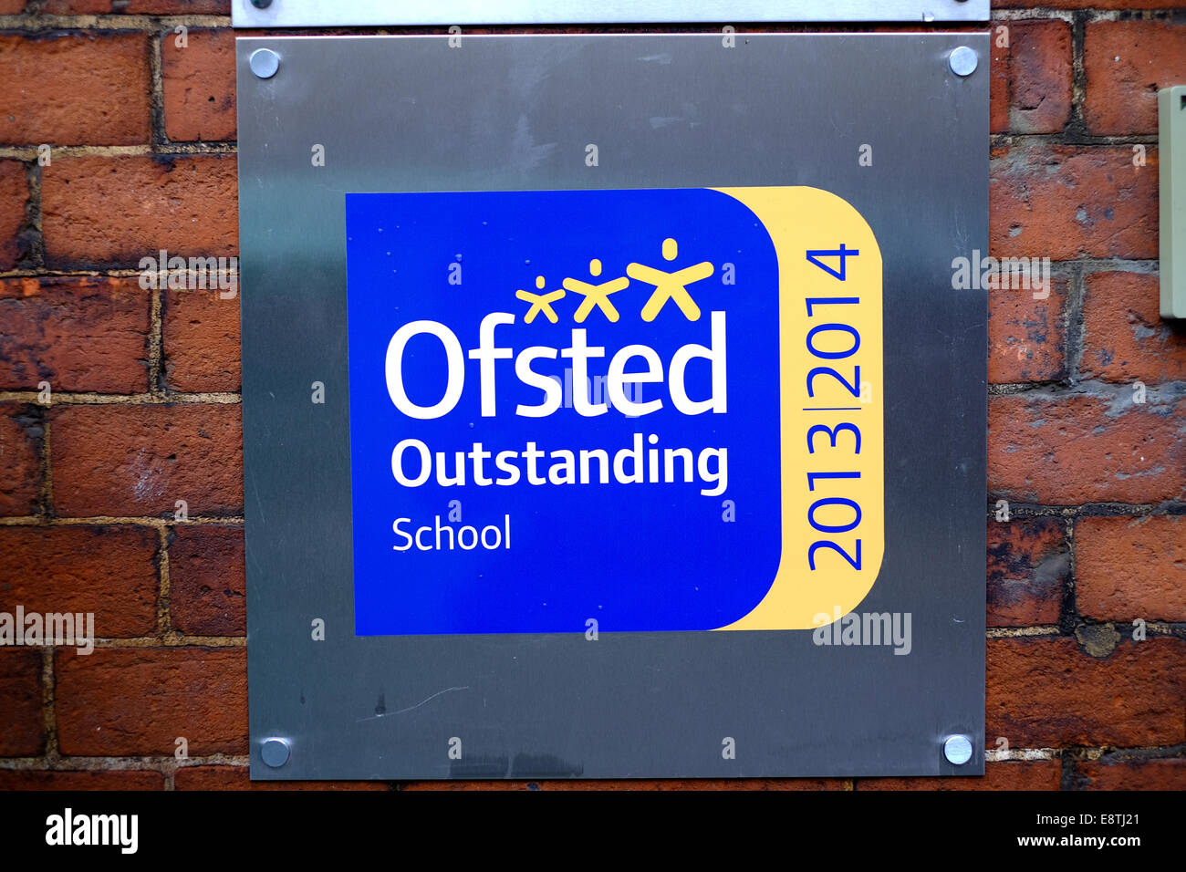Ofsted Outstanding School Sign Nottingham UK Stock Photo - Alamy