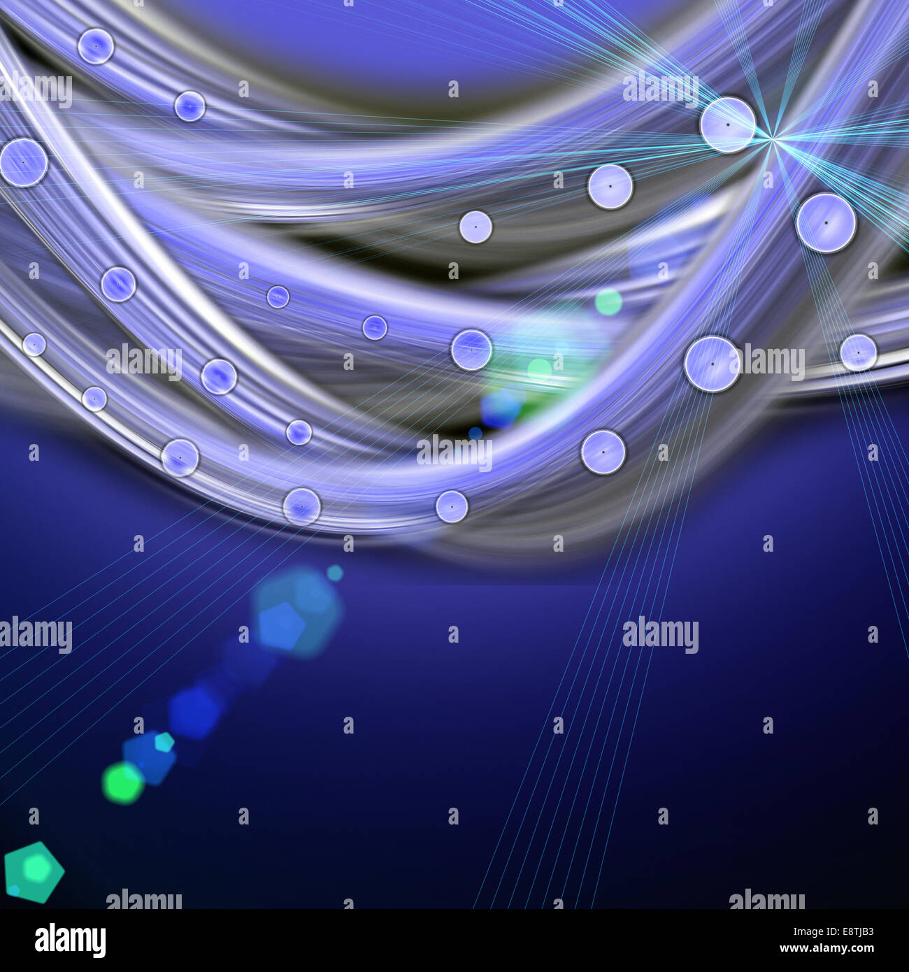 Futuristic technology wave background design with lights Stock Photo ...