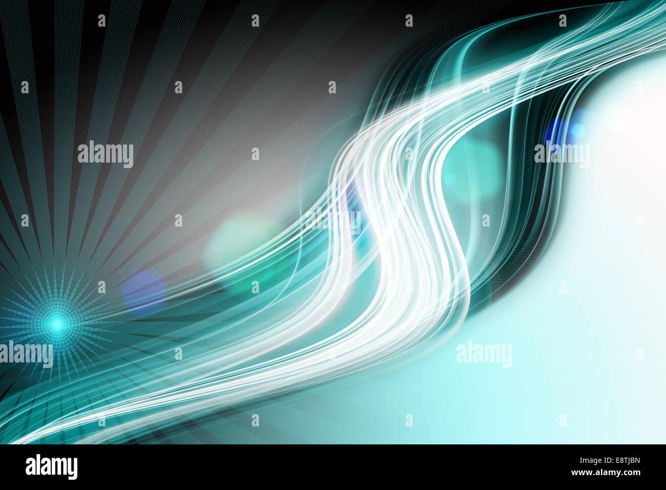 Futuristic technology wave background design with lights Stock Photo ...