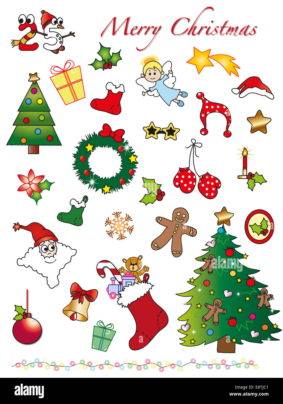 Hat icons christmas Cut Out Stock Images & Pictures - Alamy