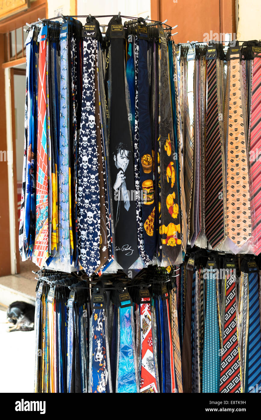 Novelty Ties on display retro Stock Photo - Alamy