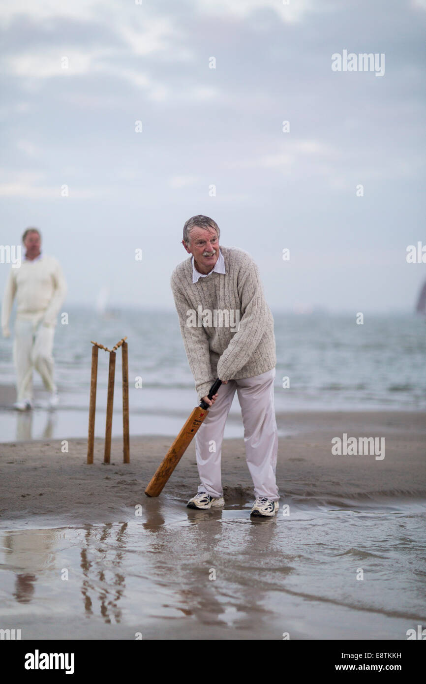 Action during the annual Brambles cricket match between members of the ...