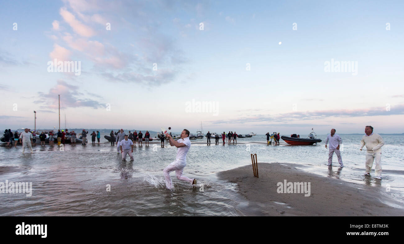 Action during the annual Brambles cricket match between members of the ...