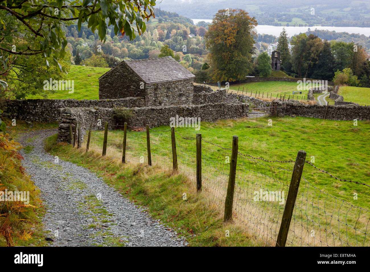 The stone track from Ambleside towards High Sweden Bridge, near ...